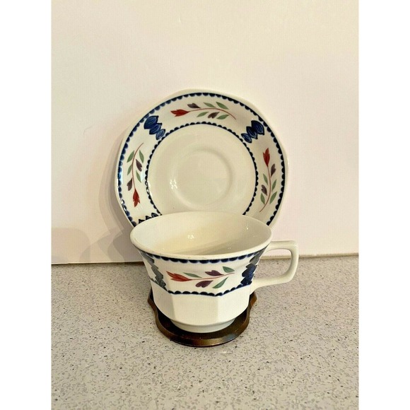 Vintage | Kitchen | Adams Ironstone Porcelain Tea Cup Saucer Set | Poshmark
